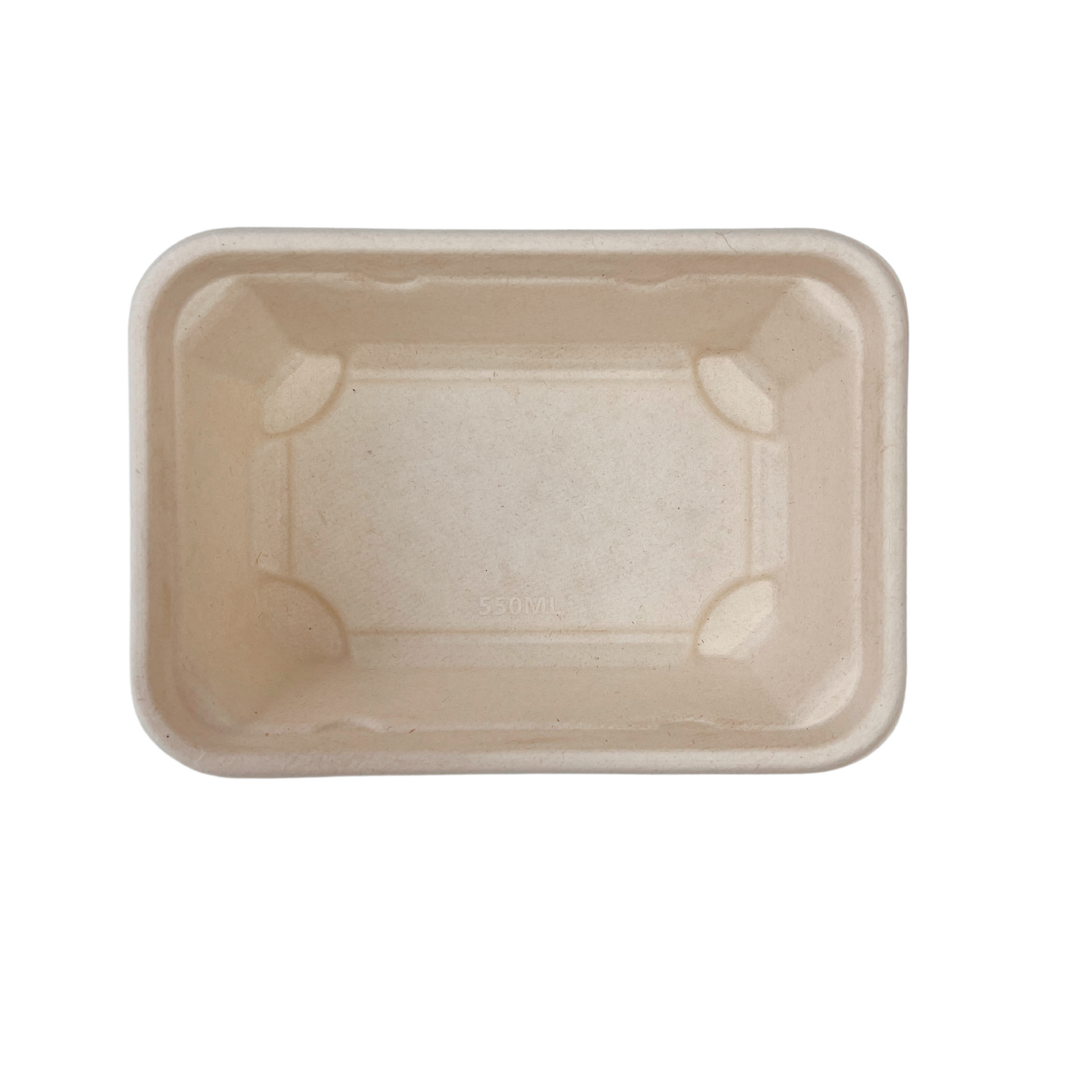 Sample-550ml Rectangle Food Box (18 x 12.5 x 4.5CM) - Disposable Green
