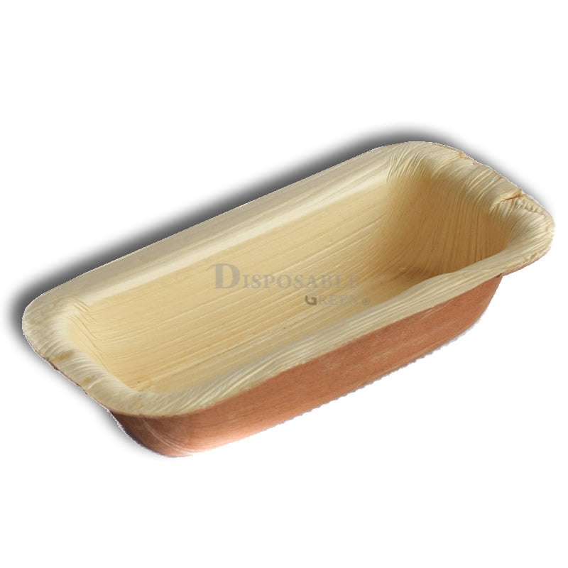 Rectangle Dip Bowl - 13L x 7W x 3D cm - Disposable Green
